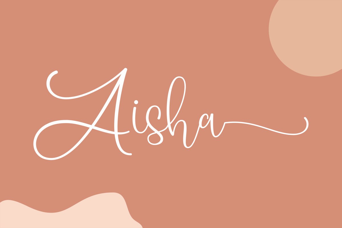 Aisha Font Free Download R2rdownload